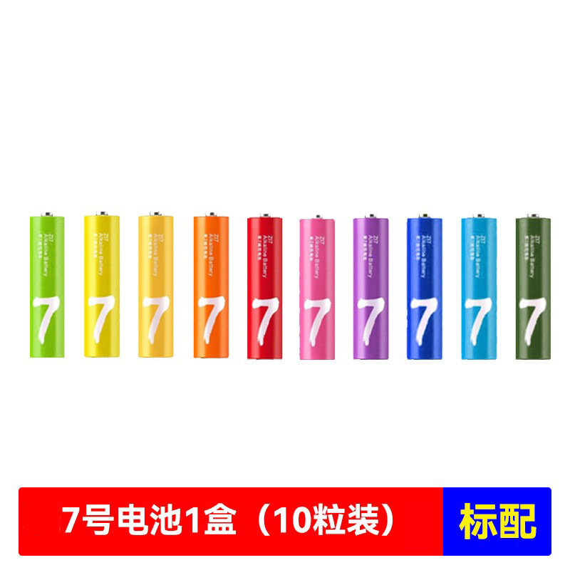Батарейки Xiaomi Rainbow AA AAA, щелочные батарейки для игрушек, мыши, мелкой бытовой техники, одноразовые экологичные сухие батарейки