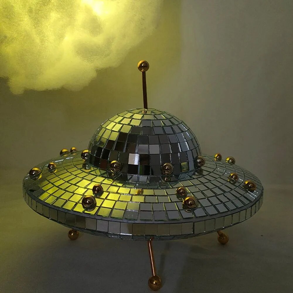 Зеркальные отражающие шары диско-шар НЛО милые настольные аксессуары золото
