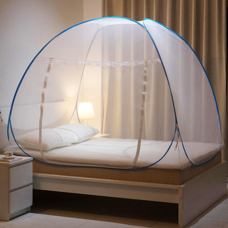 Монгольская юрта с москитной сеткой, не требующая установки, с полным дном, защита от падения, односпальная 1,5 м, зашифрованная палатка с москитной сеткой для уличной торговли