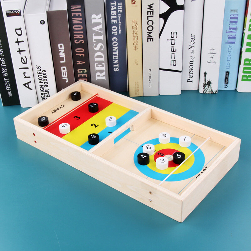 Прямые продажи с фабрики, маленький деревянный ледяной лисий шарик, шарик для игры в керлинг, образовательная интерактивная игра для детей, игра настольная для снятия стресса.