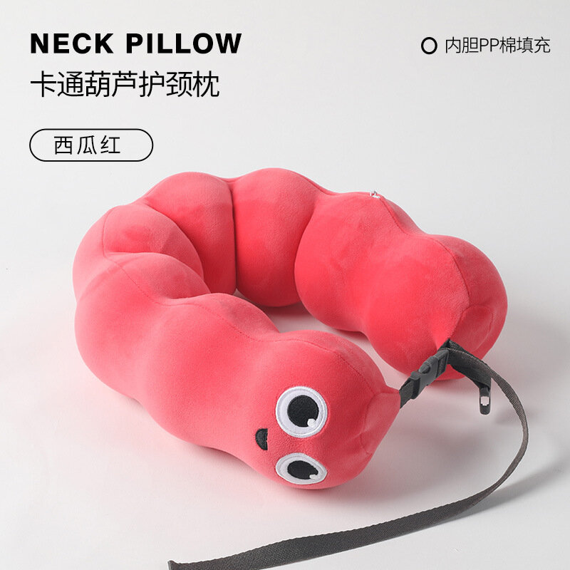 Подушка U-образная "Жадная змея" из пены с эффектом памяти, милый смешной экспресс, креативная складная подушка для шеи, производитель оптом