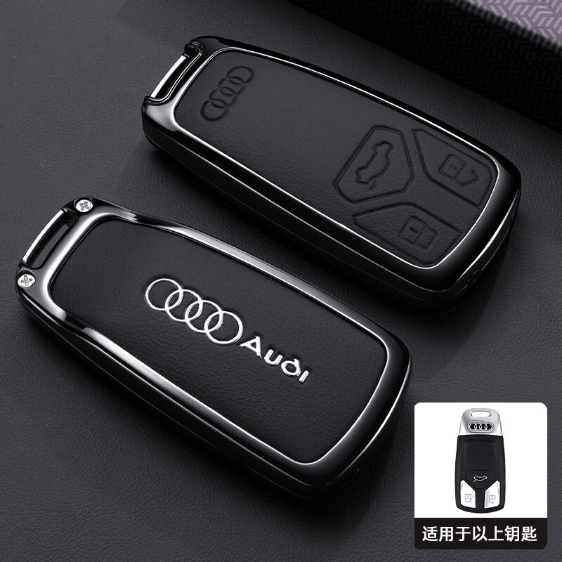 Подходит для ключей Audi A6L 2023 года, A4L, Q5L, A3, A5, A8, Q7, Q4, e-tron/tt/rs, держатель ключей из сплава