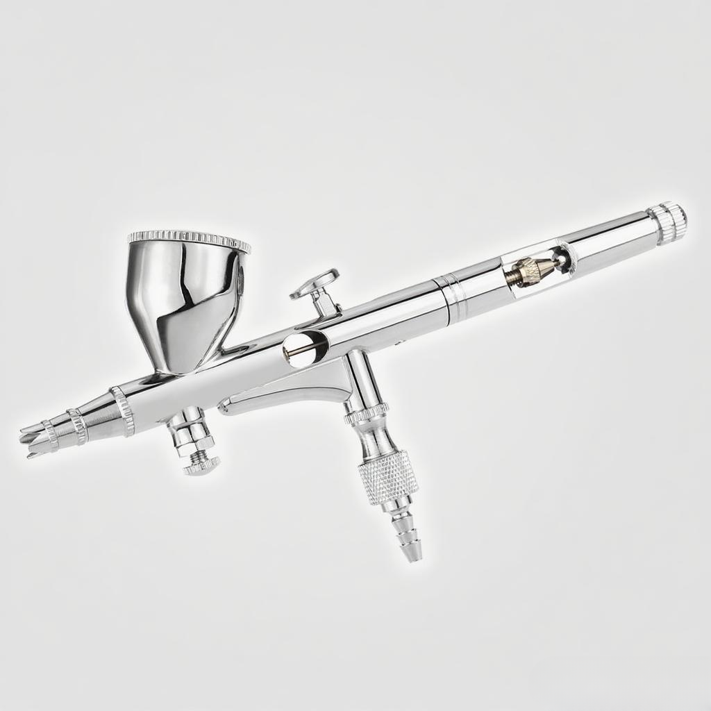 Professional Gravity Feed Airbrush Set Silver Copper 0.2mm Nozzle 9cc Fluid Cup для Art Painting Tattoo Manicure Hobby Spray Model Nail Tool