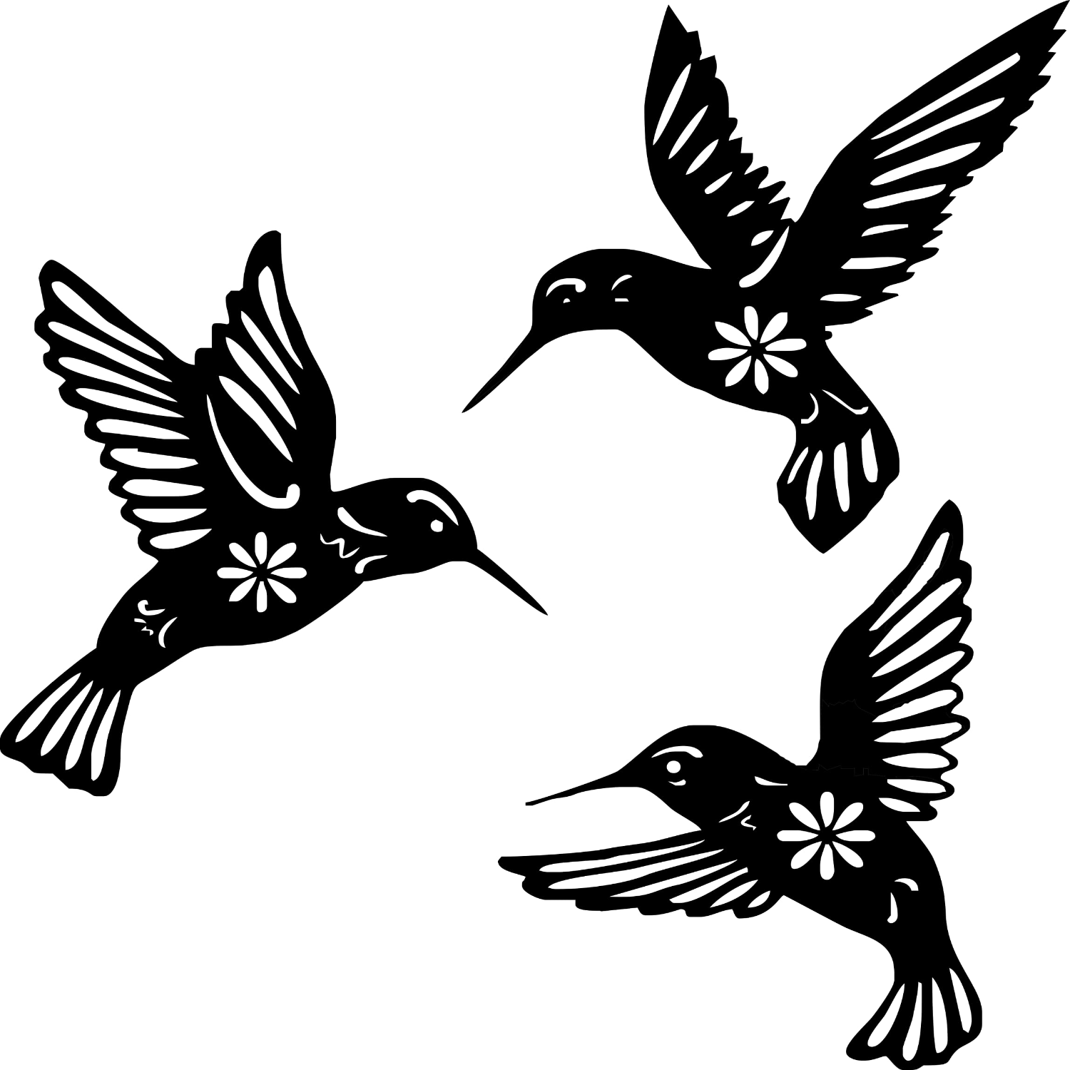 3 Pieces Hummingbird Outdoor Metal Birds Wall Art Decor For Living Room Corridor Multi-Posture Hummingbird Metal Artwork, Materials Metal Iron, Diameter 10.2X10 inches, Craft Handmade, outdoor garden decor metal art