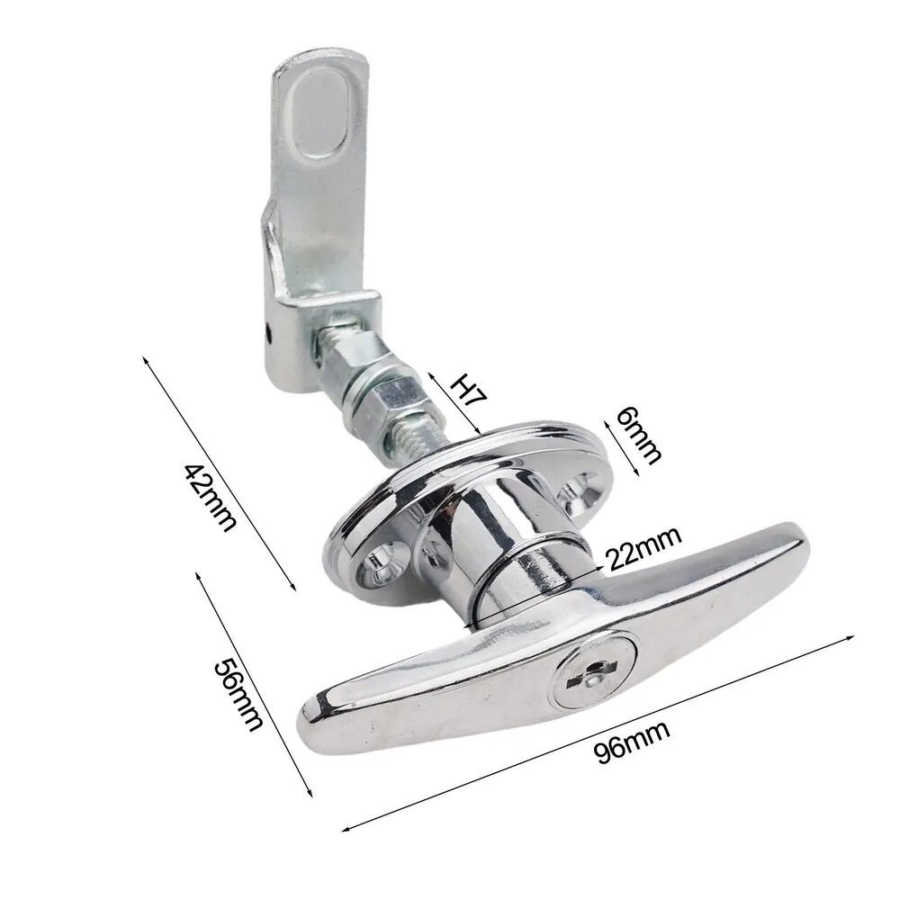 OZ-Worlar- Комплект замков с Т-образной ручкой из цинкового сплава с ключами для кемпера и гаражных ворот грузовика