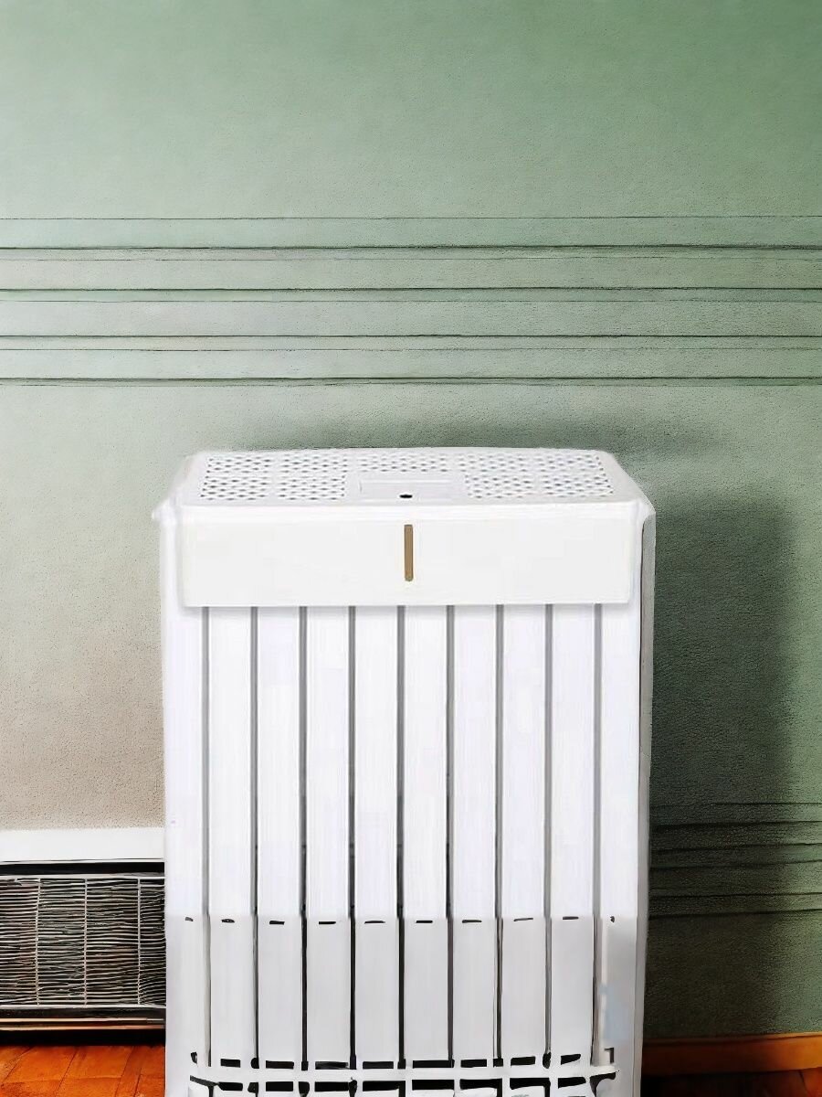 Увлажнитель воздуха для радиатора Бесшумный, большой объем, без тумана и налета, идеален для детской и спальни, белое,30cm,1700ml