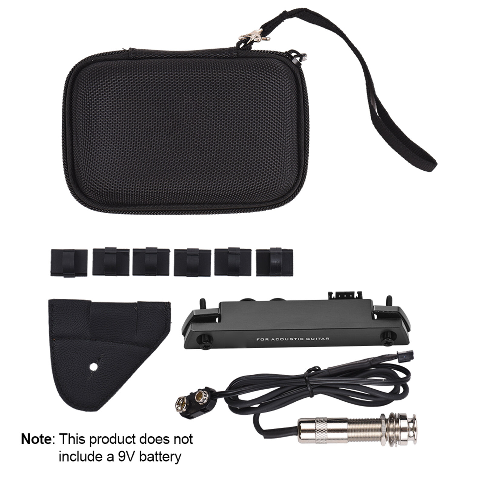 Портативный акустический звукосниматель для гитары с двойной катушкой магнитной индукции и микрофон для фольклора, электрогитары, аксессуары для музыкальных инструментов.