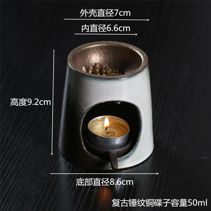 Керамический ароматический горелка для домашнего использования, внутренний обогреватель эфирных масел, свечная горелка, лампа для кофейного порошка, диффузор аромата сандалового порошка