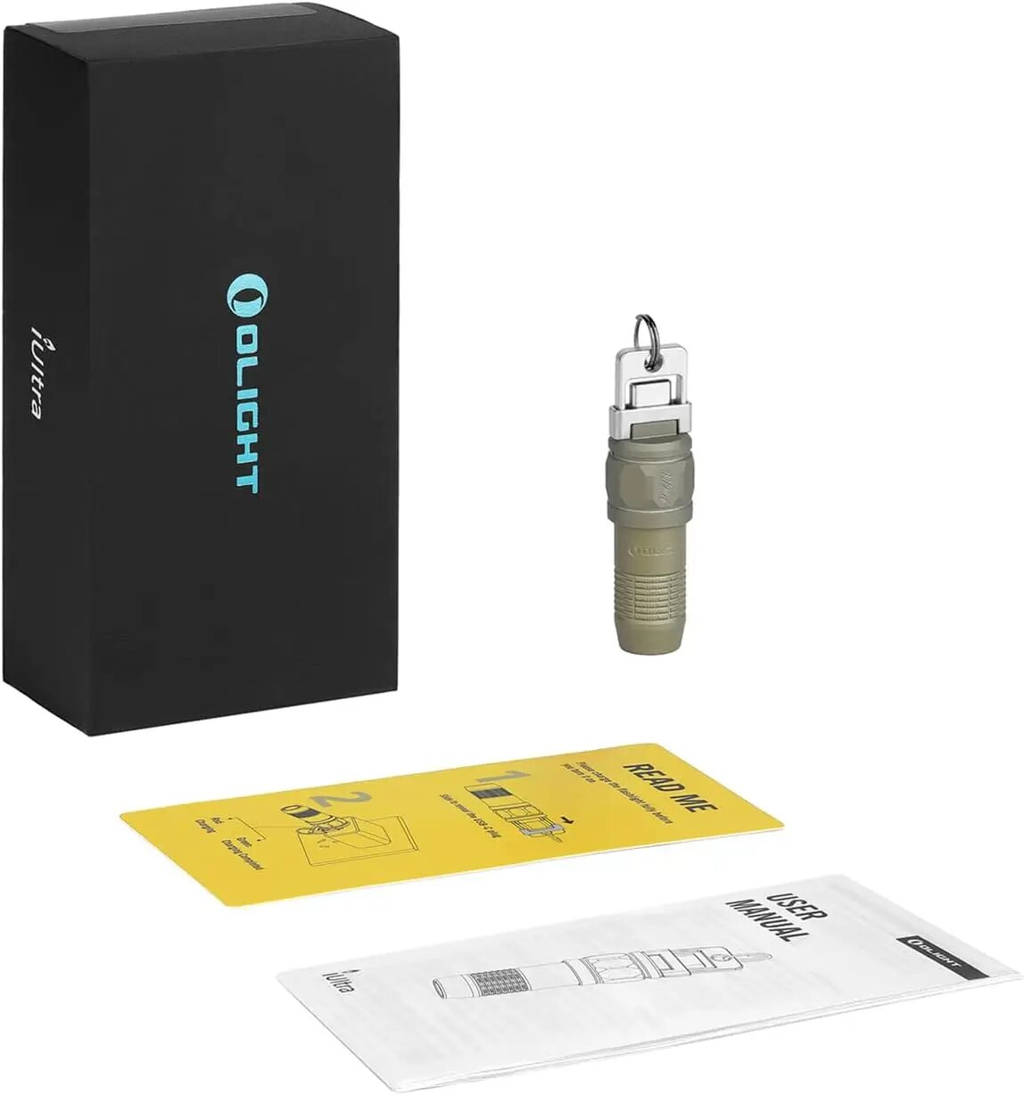 Перезаряжаемый фонарик OLIGHT iUltra, 80 люмен, миниатюрный светодиодный фонарик-брелок, легко носить с собой в кармане