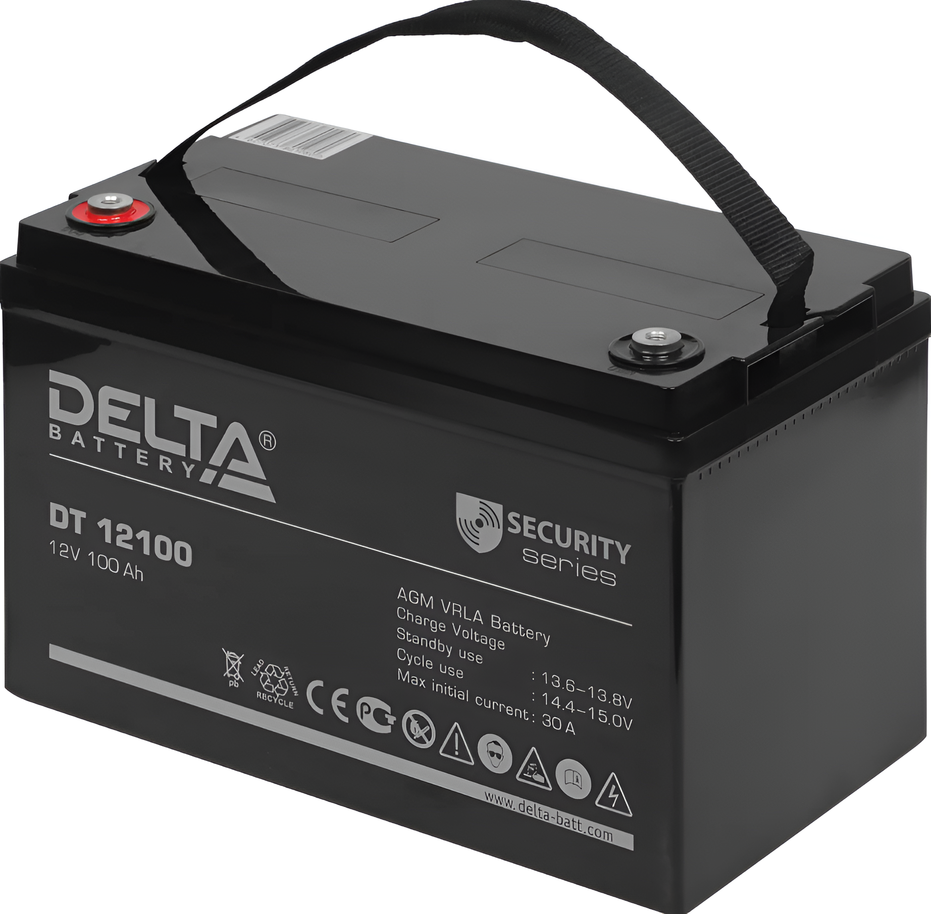 Аккумуляторная батарея Delta DT 12100 (12V, 100Ah), 6 элементов