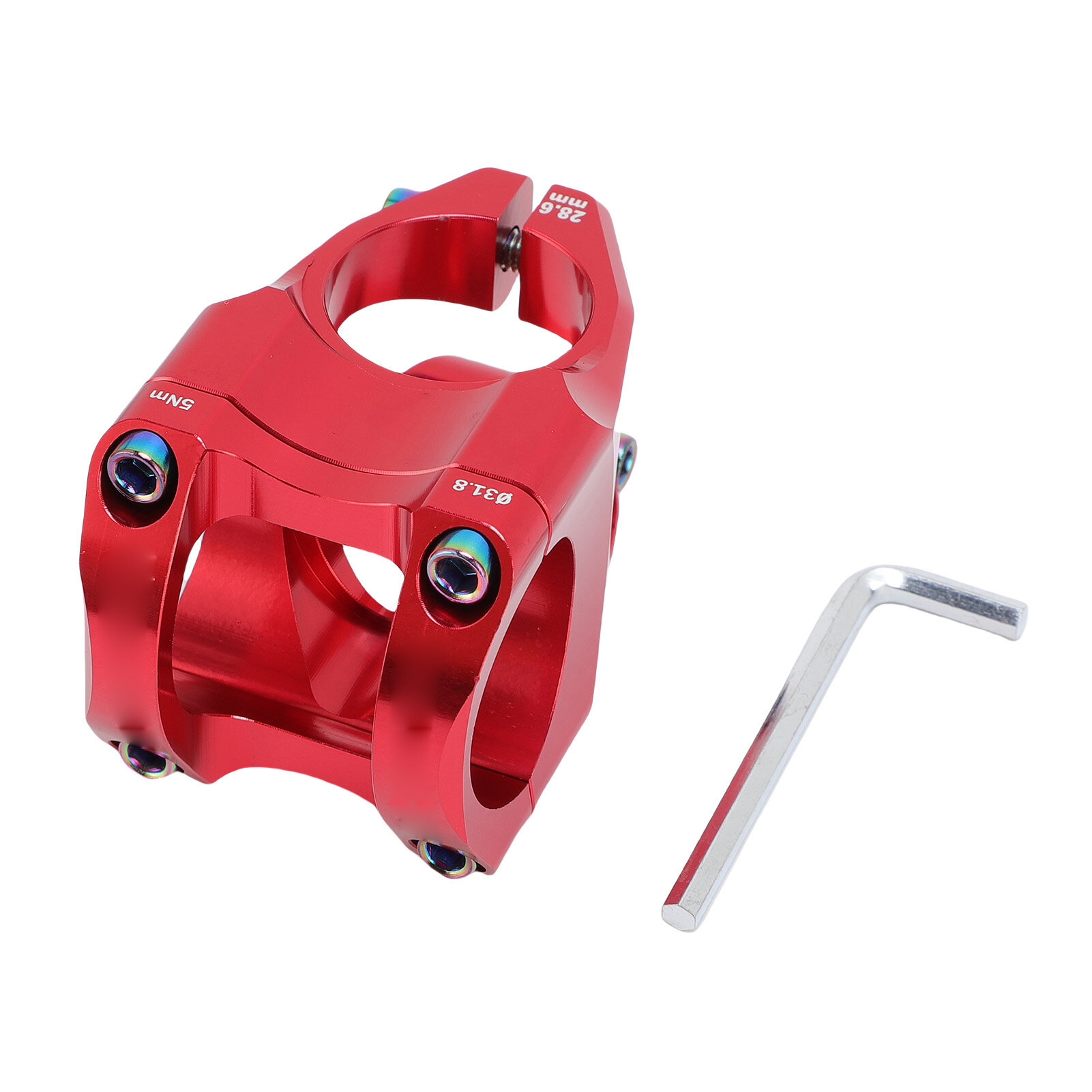 Вынос руля для велосипеда 31,8x35 мм, алюминиевый сплав, ЧПУ, короткий руль для горного велосипеда, красный