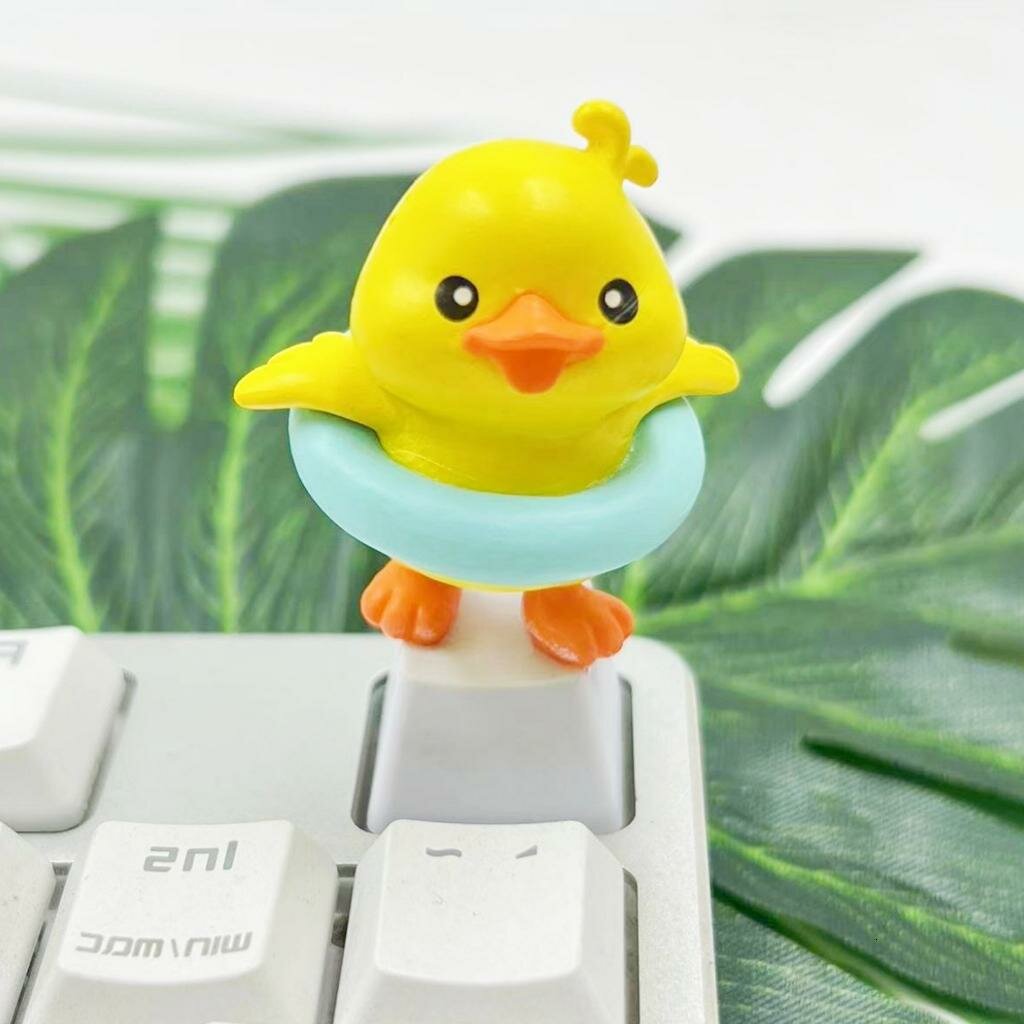 Уникальная 3D-клавиша в форме утки для механических игровых клавиатур, плавающая утка