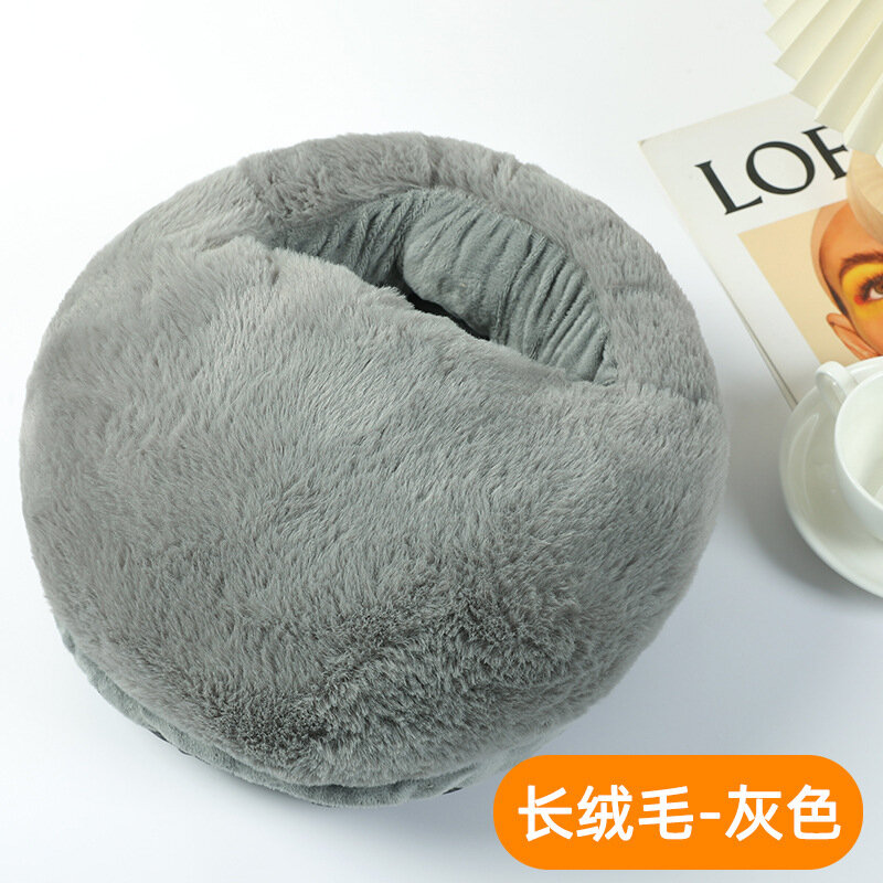 USB-грелка для ног, перезаряжаемая электрическая грелка с мультяшным дизайном, плюшевая грелка для ног на зиму