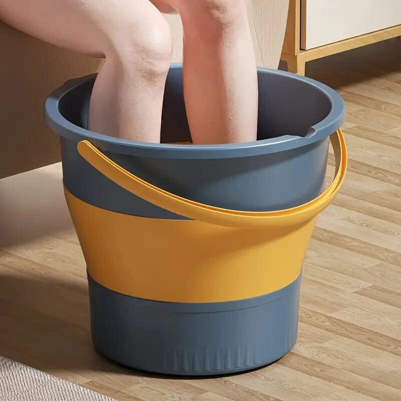 Портативное Складное Ведро Для Воды 16 Л Для Автомойки, Кемпинга, Рыбалки, Путешествий - Складное Ведро Для Мытья Воды