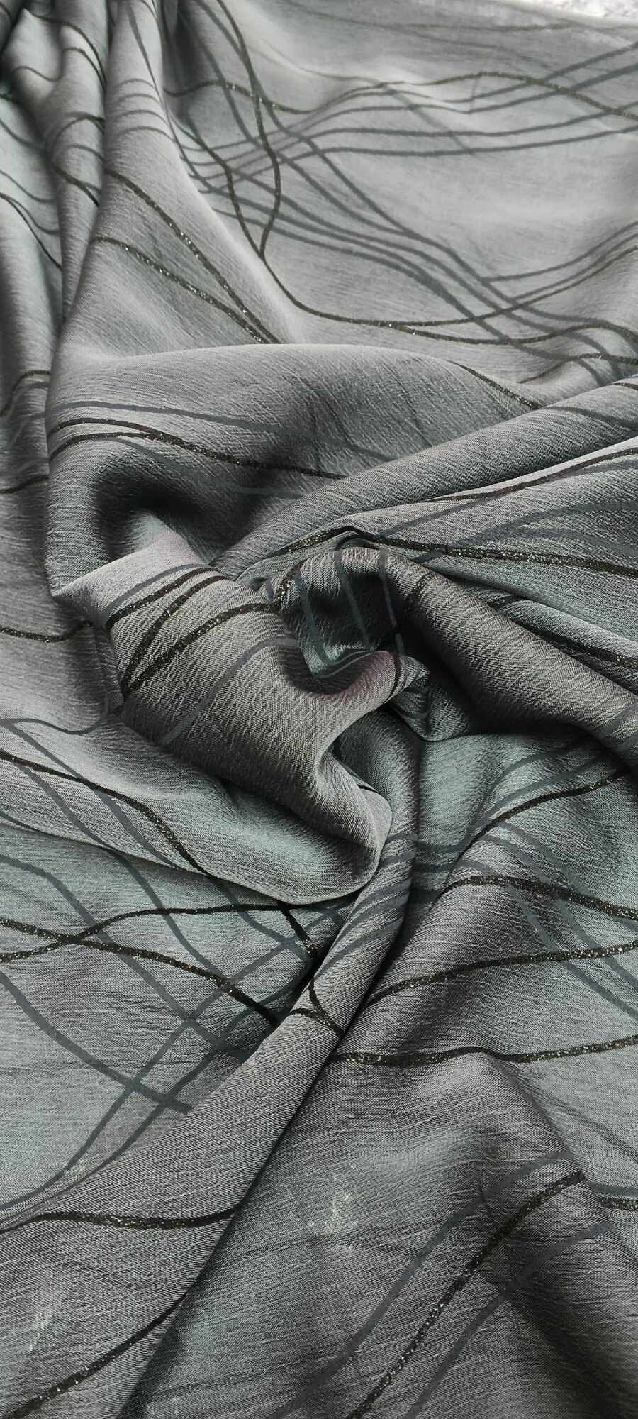 Шифон креш с люрексным нанесением