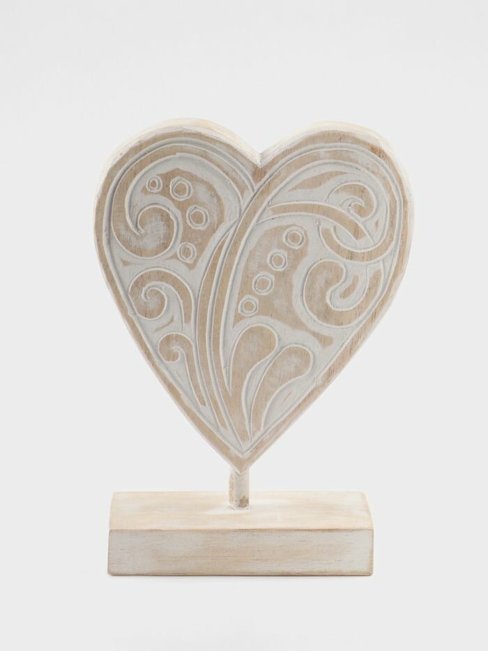 Сувенир на подставке Сердце , 20 9 27 см, дерево
