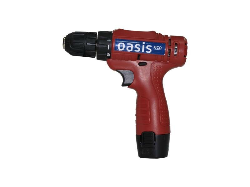 Дрель-шуруповёрт аккум.12В 0-350 об. МИН. Крут. МОМ.22НМ АКК. ЛИТ. ВЕС 0.8КГ OASIS