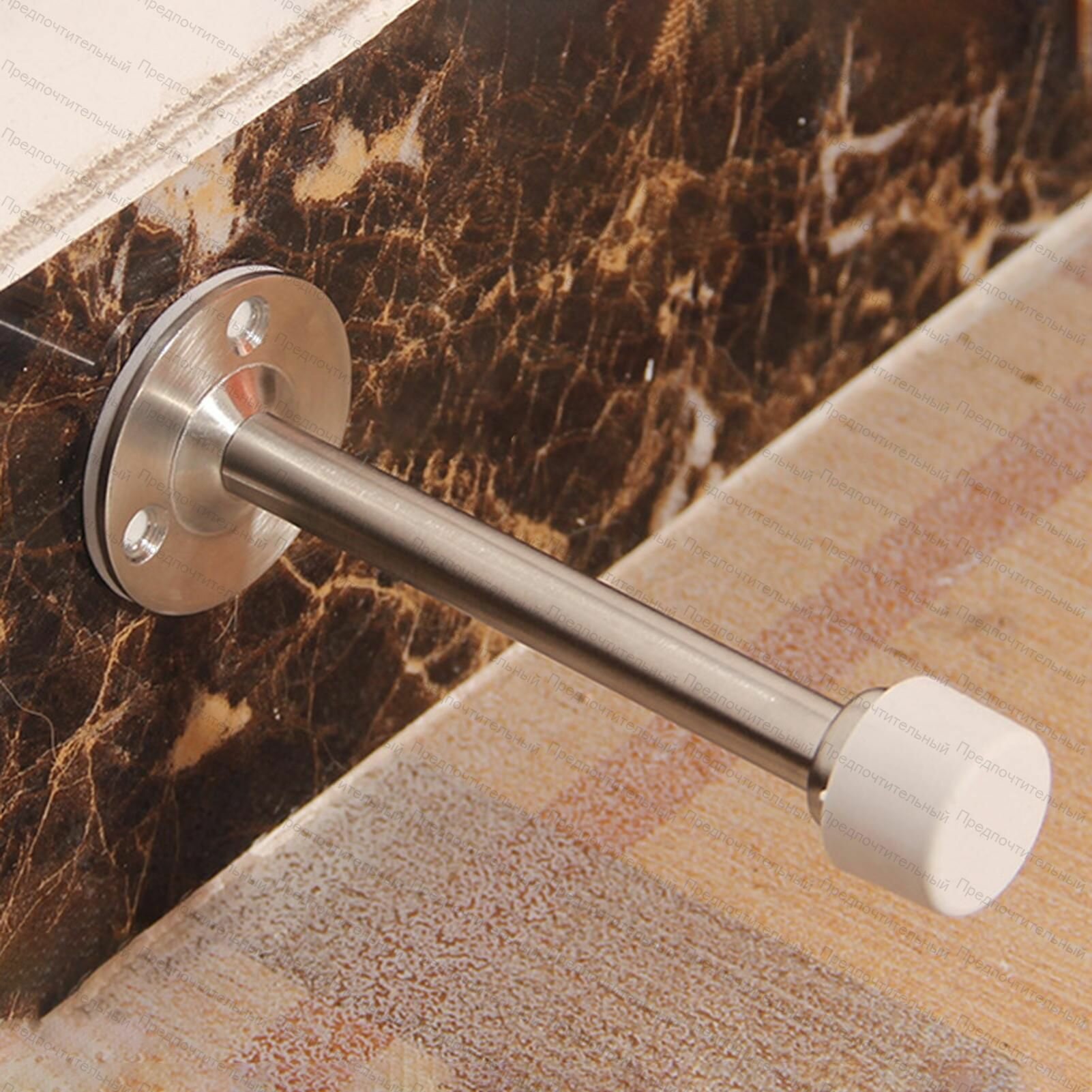 Бесконтактный дверной ограничитель из нержавеющей стали для деревянных и стеклянных дверей