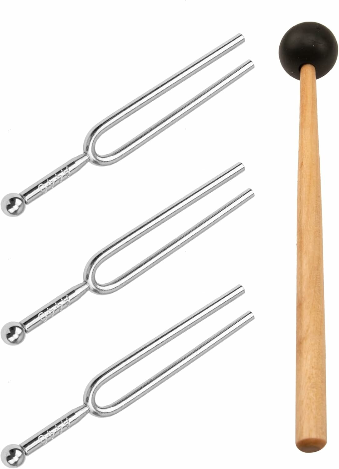 1 набор Yootones стандартный A 440Hz камертон тюнер инструмент для настройки музыкальных инструментов и силиконовый молоток, совместимый с скрипкой и гитарой