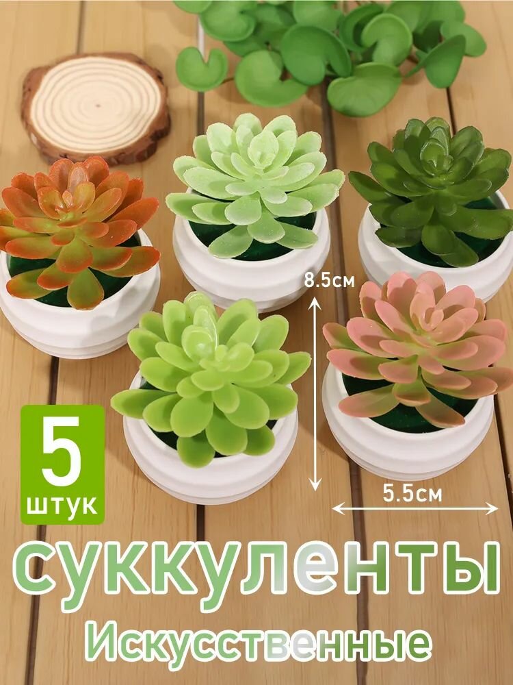 Искусственные цветы,5шт