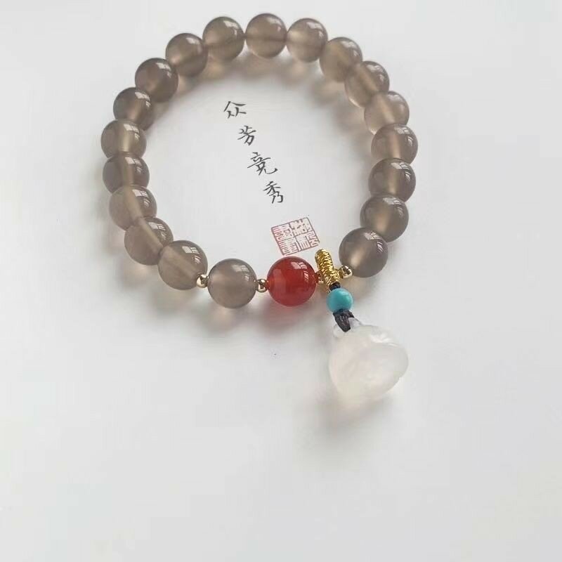 Браслет для гадания, YM Mall из клубничного с лунным камнем Привлечение любви