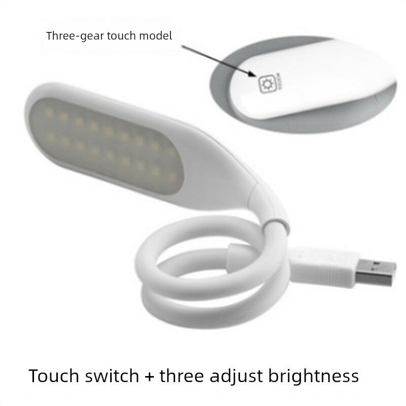 1-шт. Улучшенная USB LED-лампа с 18 яркими светодиодами и выключателем для спальни, учебы, ночника - бережная к глазам