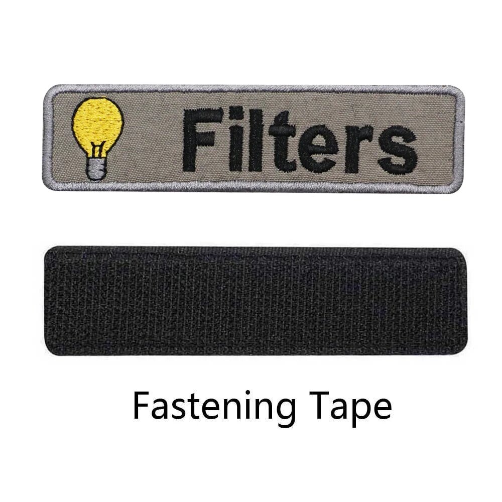 Вышитые именные бирки DG59-20 velcro