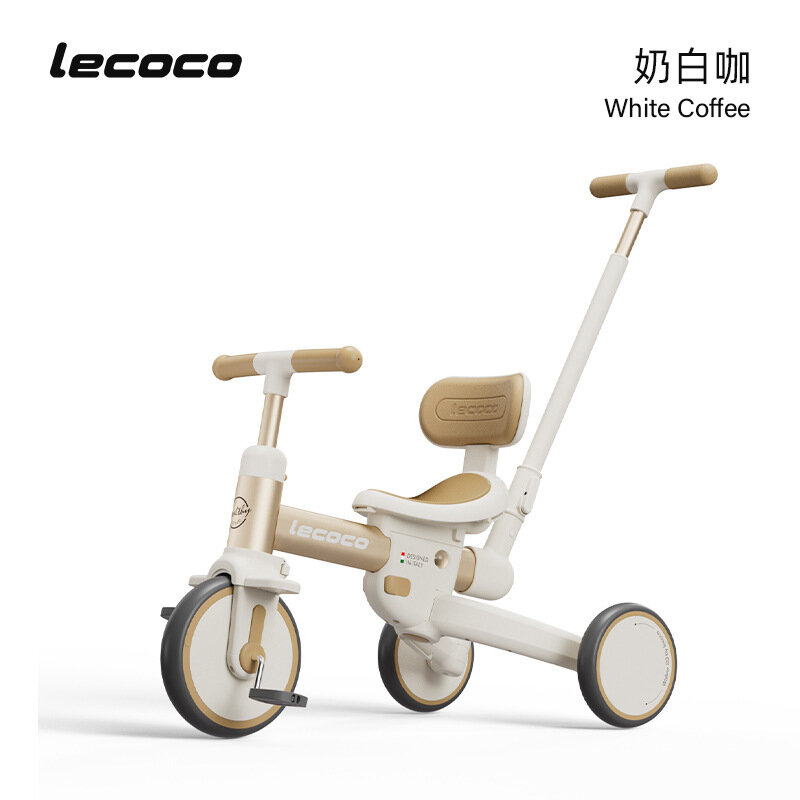Детский трехколесный велосипед Lecoco, новая модель, педальный велосипед для малышей, балансировочный велосипед, легкий многофункциональный трехколесный велосипед для прогулок с детьми.