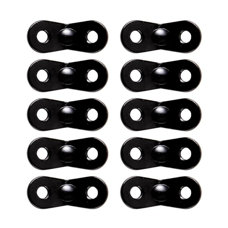 Алюминиевые стопоры для веревок, 10 шт, Черный