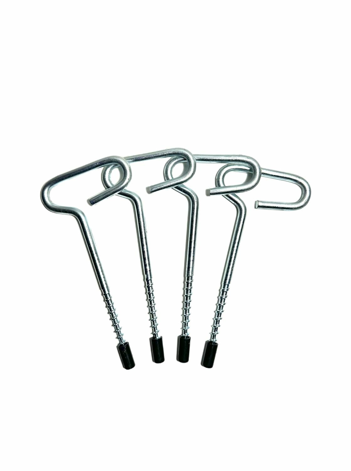 Колышки для палатки "Ввертыши", зимние, набор 4 шт, серебристые.