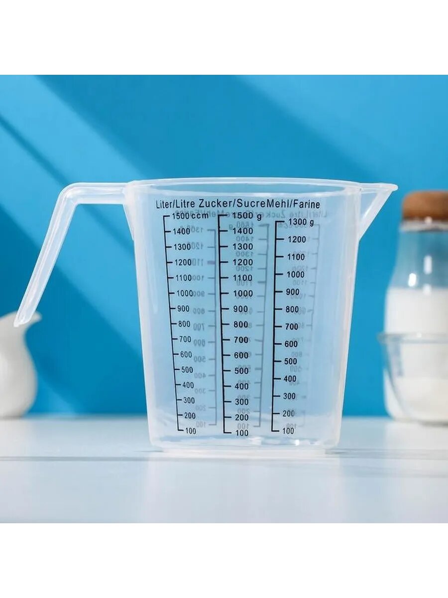 Прозрачный мерный стакан для точных измерений