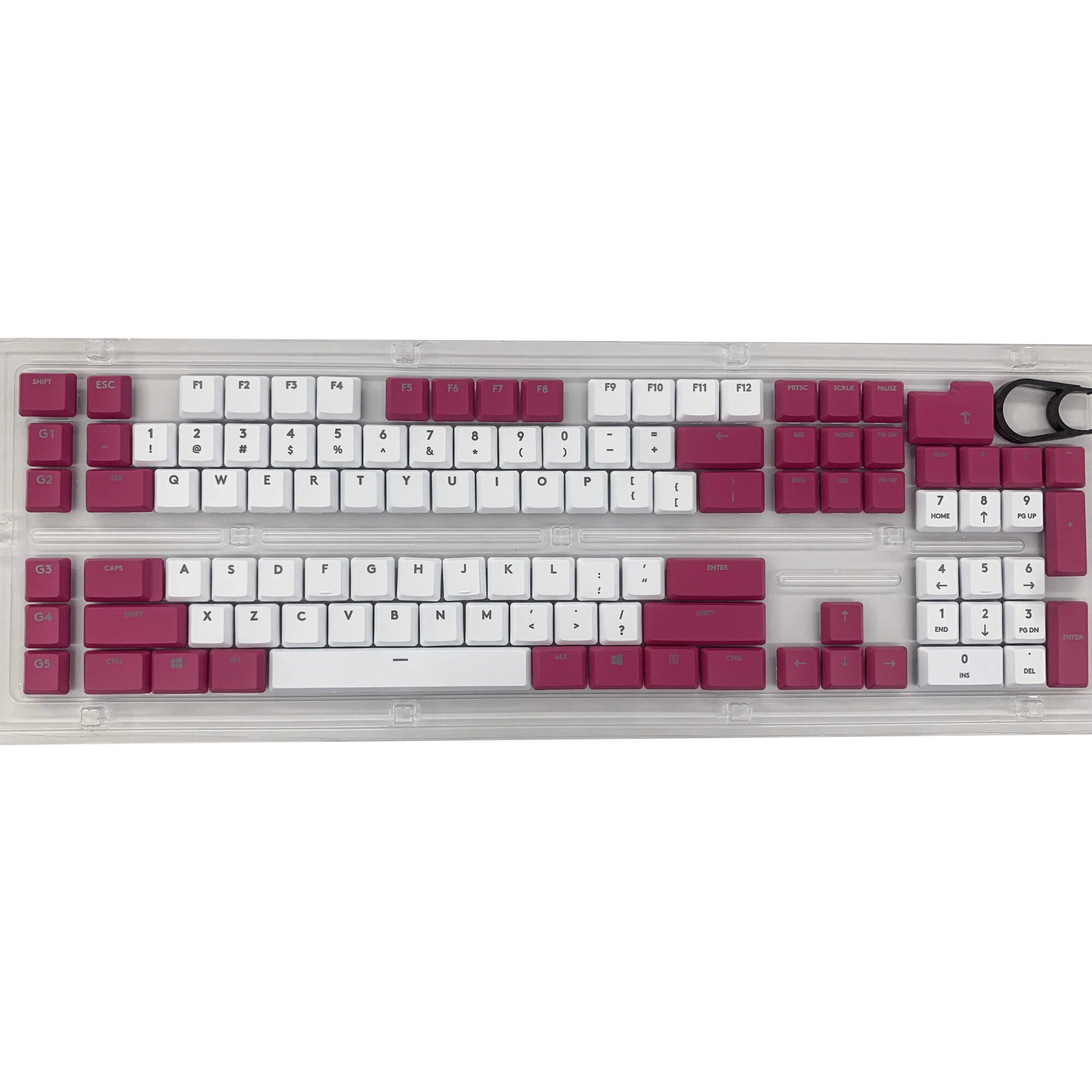Подходит для клавишных колпачков Logitech G913/G913TKL, прозрачные противоскользящие клавишные колпачки из АБС-пластика
