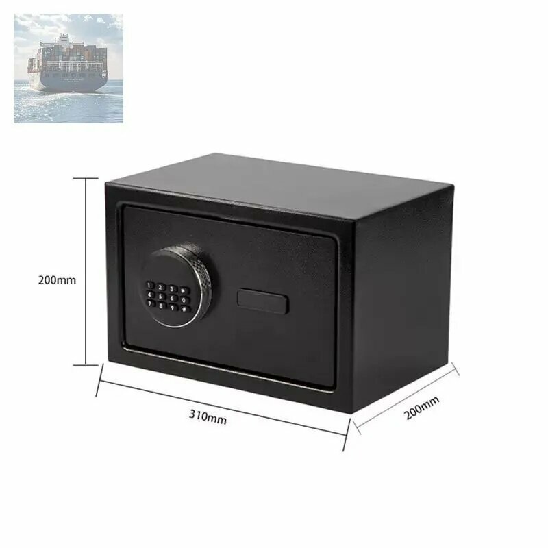 Домашние сейфы, огнестойкие, водонепроницаемые, с клавиатурой и 2 запасными ключами