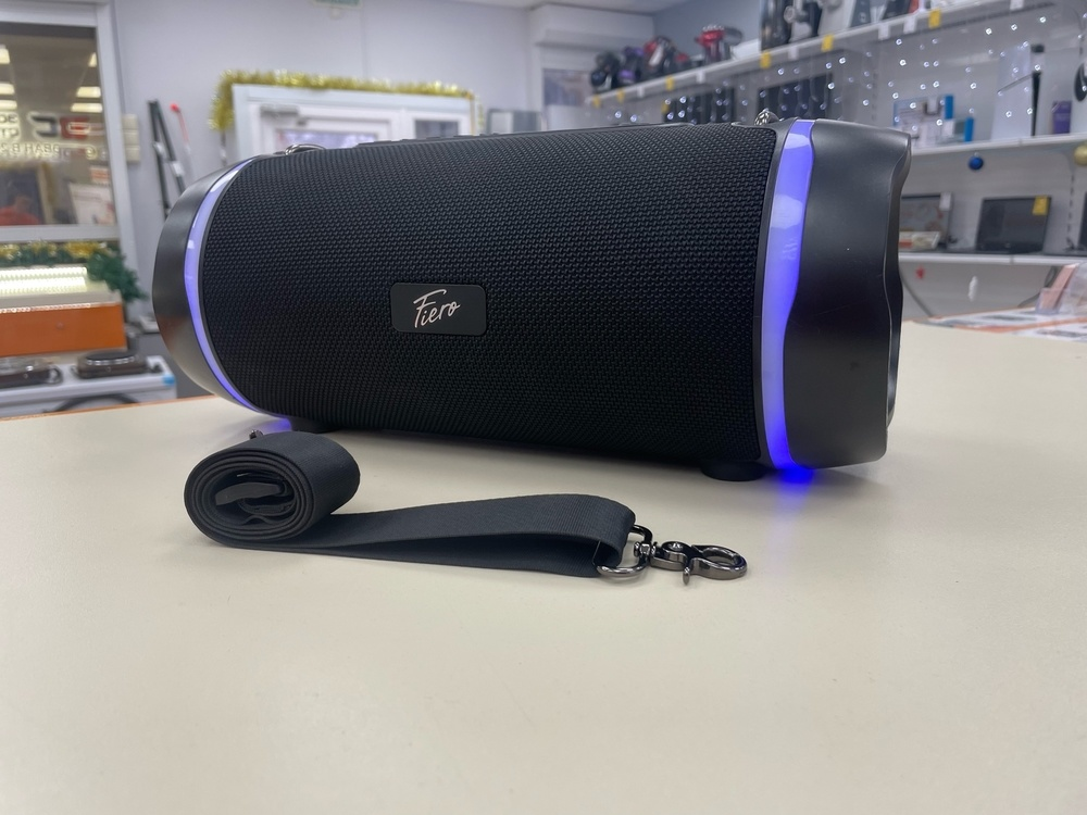 Портативная колонка Fiero Intrepid P530 , Bluetooth, AUX, черный, Б/У, Уценка