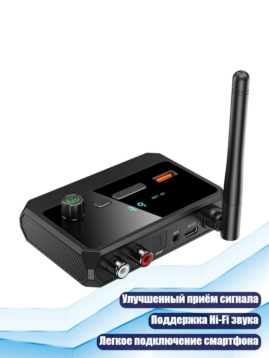 Приемник U Disk RCA 3.5 мм AUX для беспроводного стереоадаптера в автомобиль