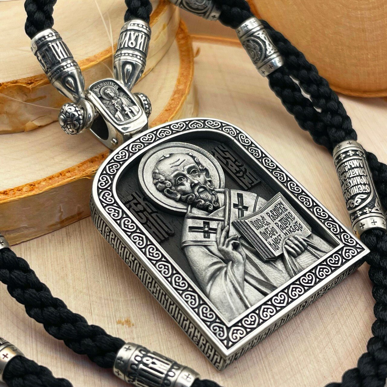 Комплект украшений, серебро, 925 проба, оксидирование, чернение