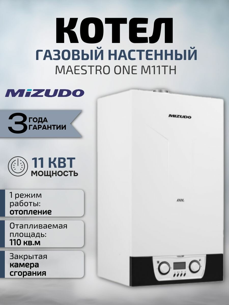 Котел газовый настенный MIZUDO Maestro One M11ТH