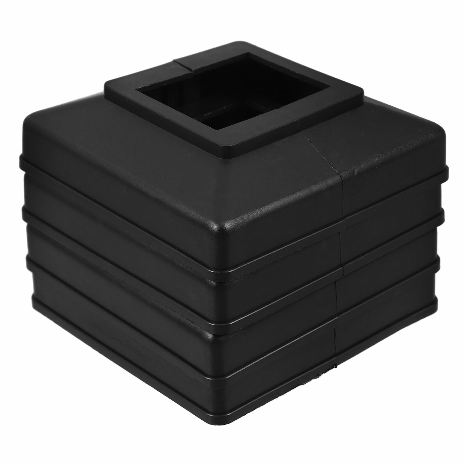 Черный Футляр Для Опорных Столбов 4 Шт Универсальный Размер 10 50X10 50X3 00Cm