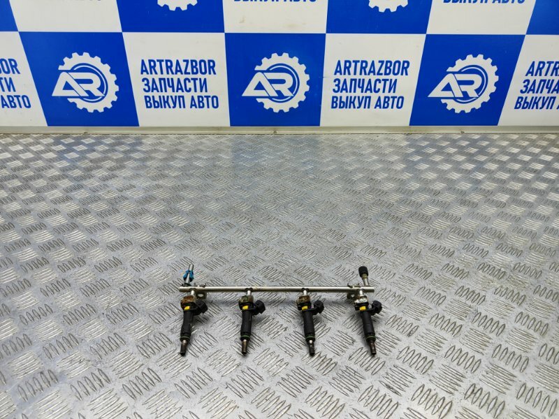 Б/У Рейка топливная (рампа) + форсунки Opel Zafira B / Опель Зафира B 1.8 Z18XER 140 Л.С. 2006