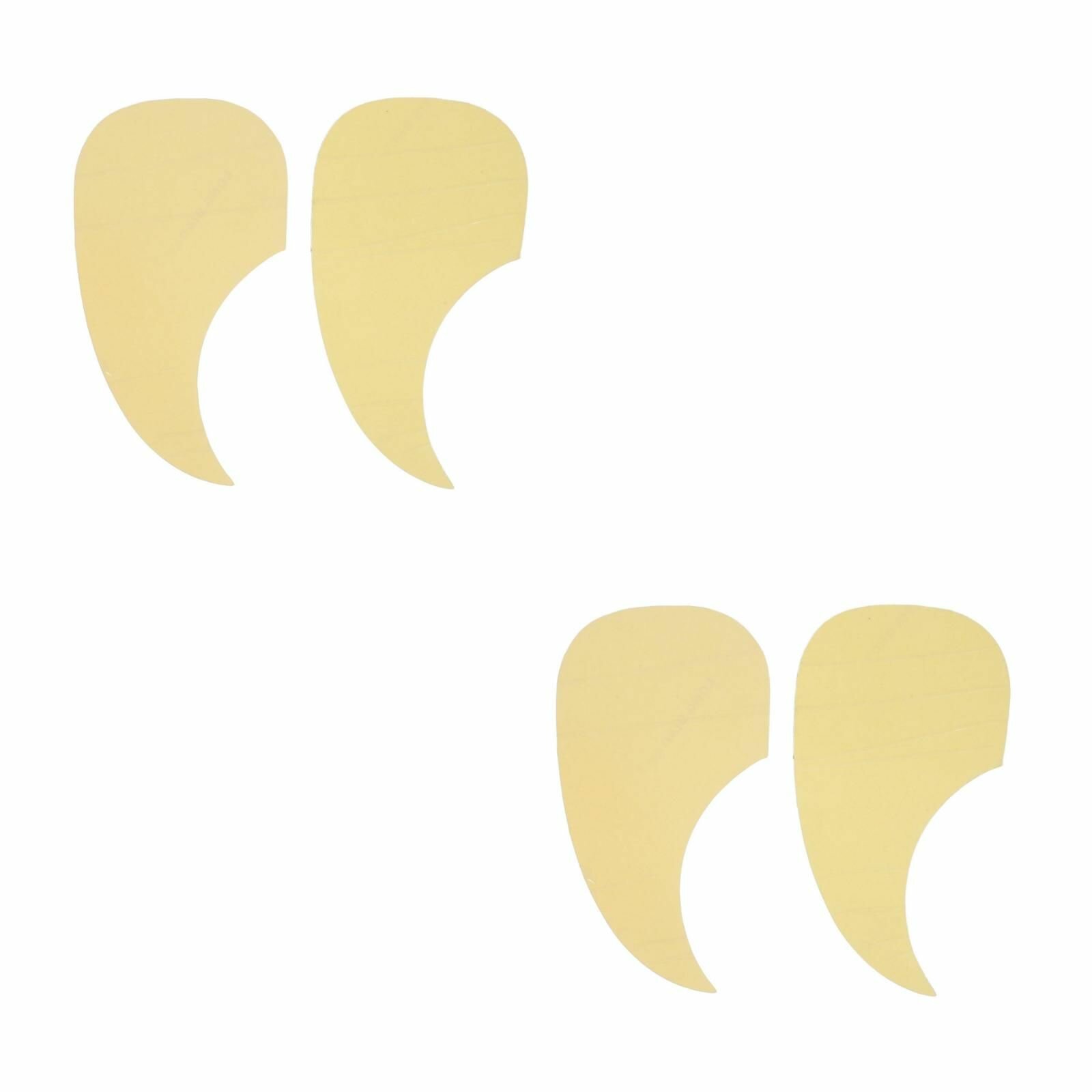 Прозрачная пленка из пвх для защиты акустической гитары, каплевидная форма, 4 шт