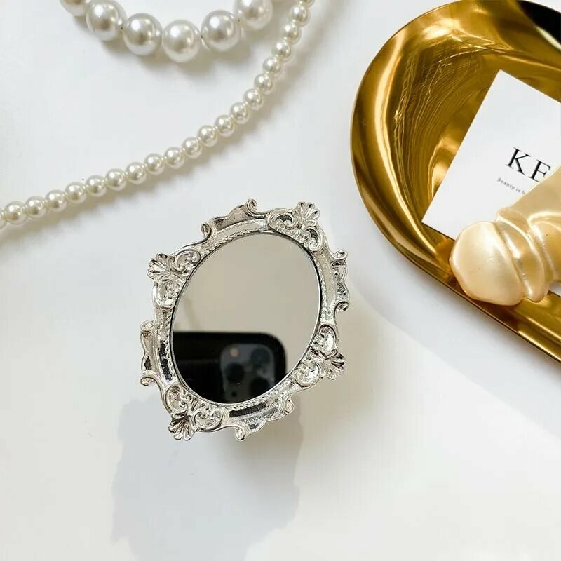 Умный поп-сокет с зеркалом для макияжа 2 в 1: Держатель для телефона и стильное зеркало!