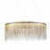 Люстра Art Deco LED 24 Вт серебристая с подвеской из цепочек, площадь освещения ...