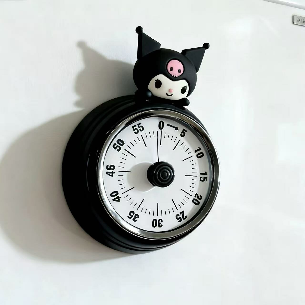 Магнитный механический таймер для кухонного холодильника, не требует питания, милый мультяшный таймер для приготовления пищи, управление временем.