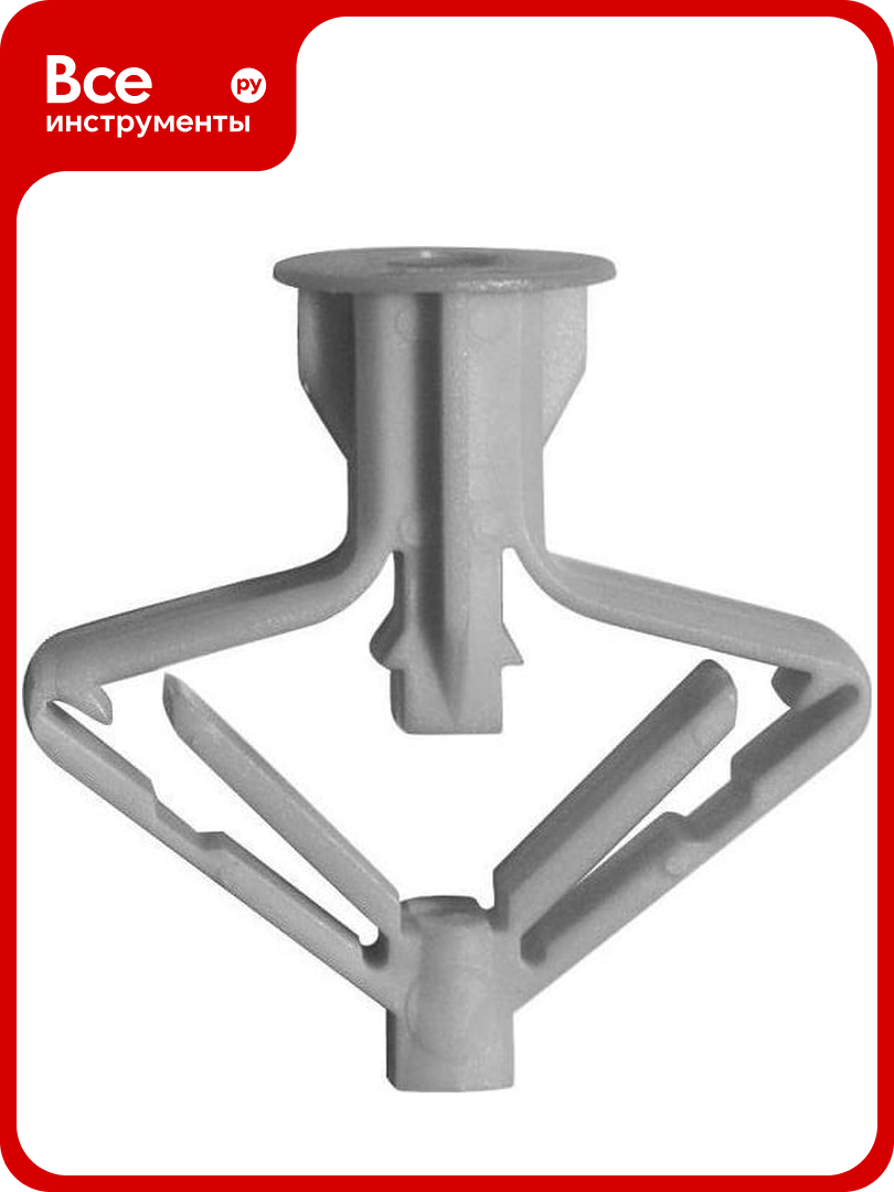 Дюбель-анкер Бабочка, полипропилен 10х50, 4шт - пакет Tech-Krep 111488