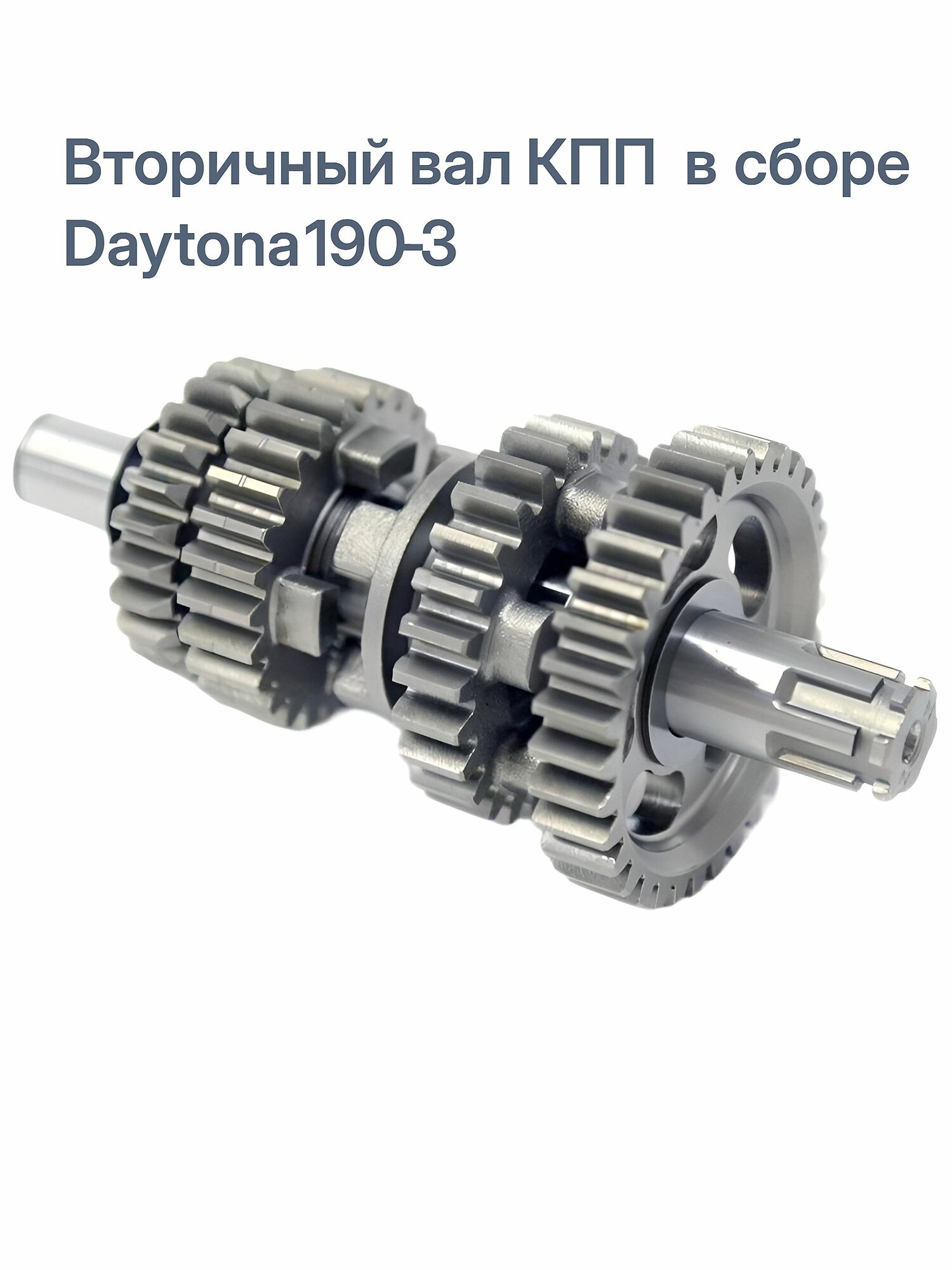 Коробка передач в сборе Daytona 190-3 для питбайка, серый металик