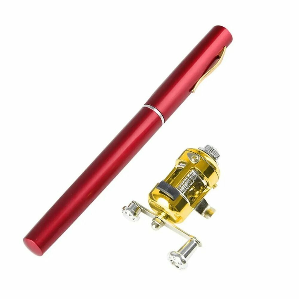 Удочка для подледной рыбалки pen rod морская удочка с рыболовной катушкой-красный