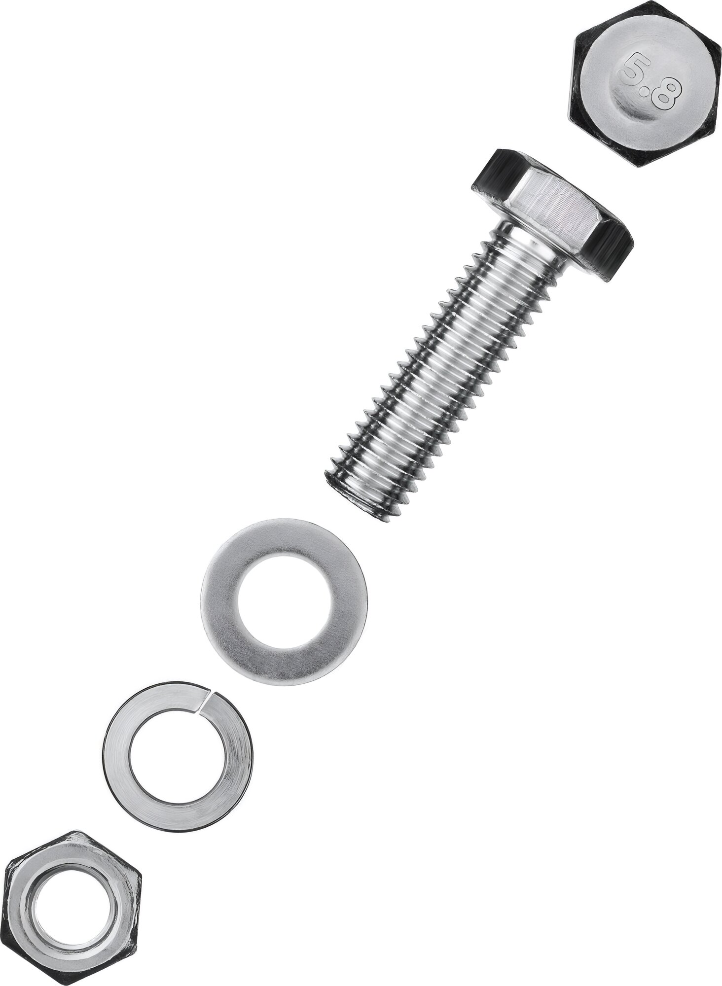 Болт с гайкой и шайбами ЗУБР 303436-06-025