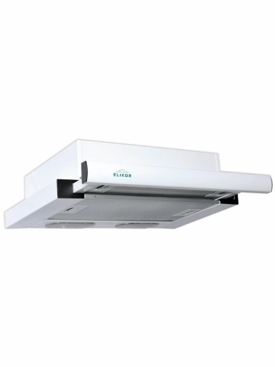 Вытяжка Elikor "Интегра", встраиваемая, телескопическая, 400м³/ч, белая