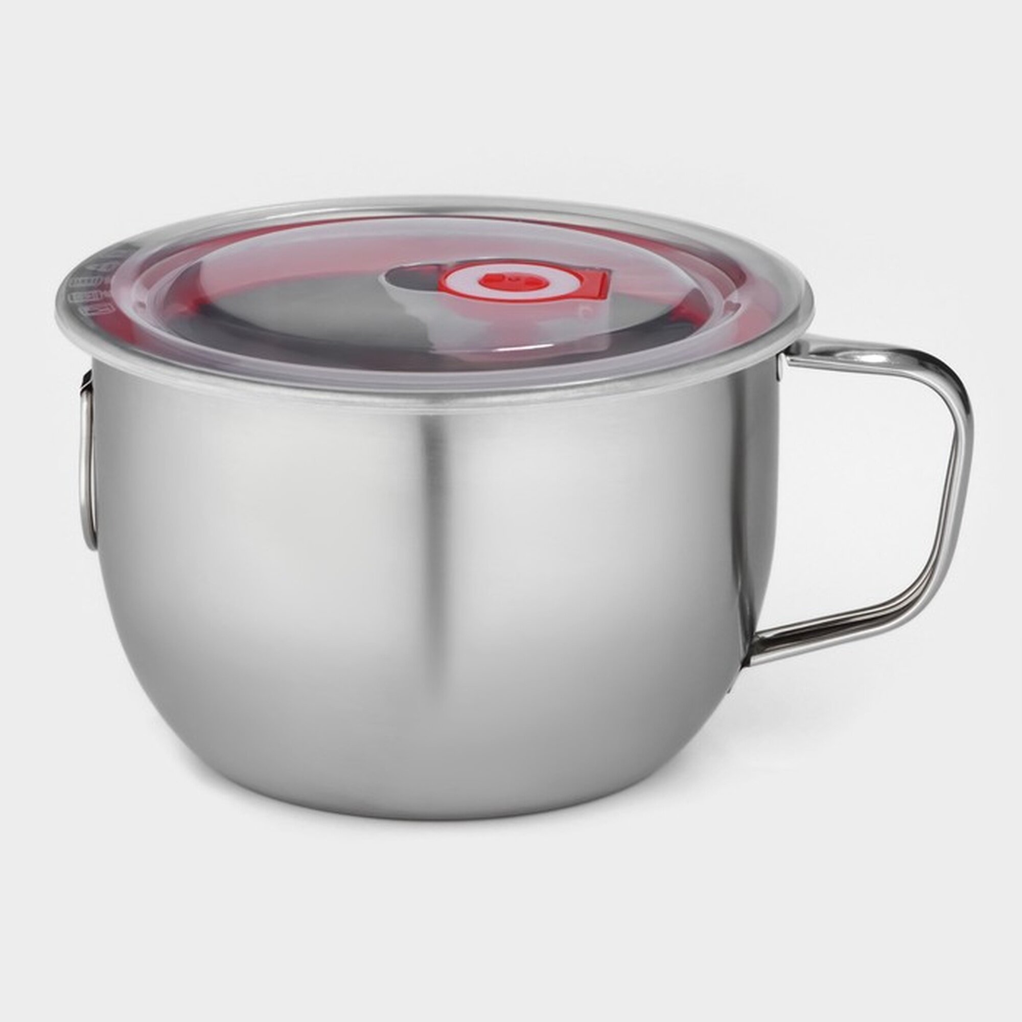 Кружка из нержавеющей стали с вакуумной крышкой, 1,3 л, d=15,5 см