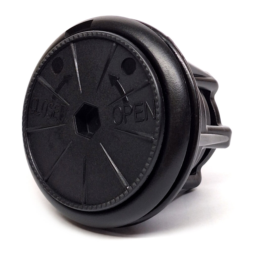 Клапан перепускной стравливающий, избыточного давления, 350 мБар / 310 мБар вкл-выкл черный